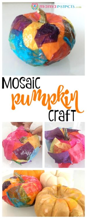Mosaic pumpkin craft – Mama Instincts®