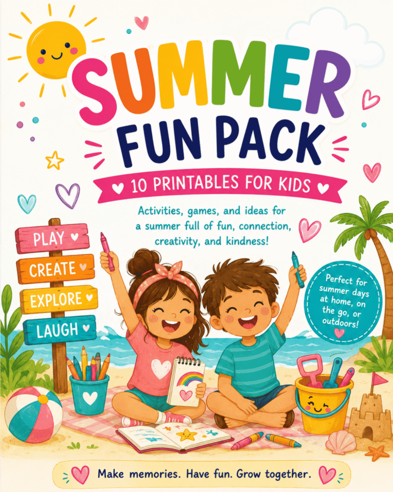 Free Summer Printable Pack for Kids: Activities, Connection, and ...