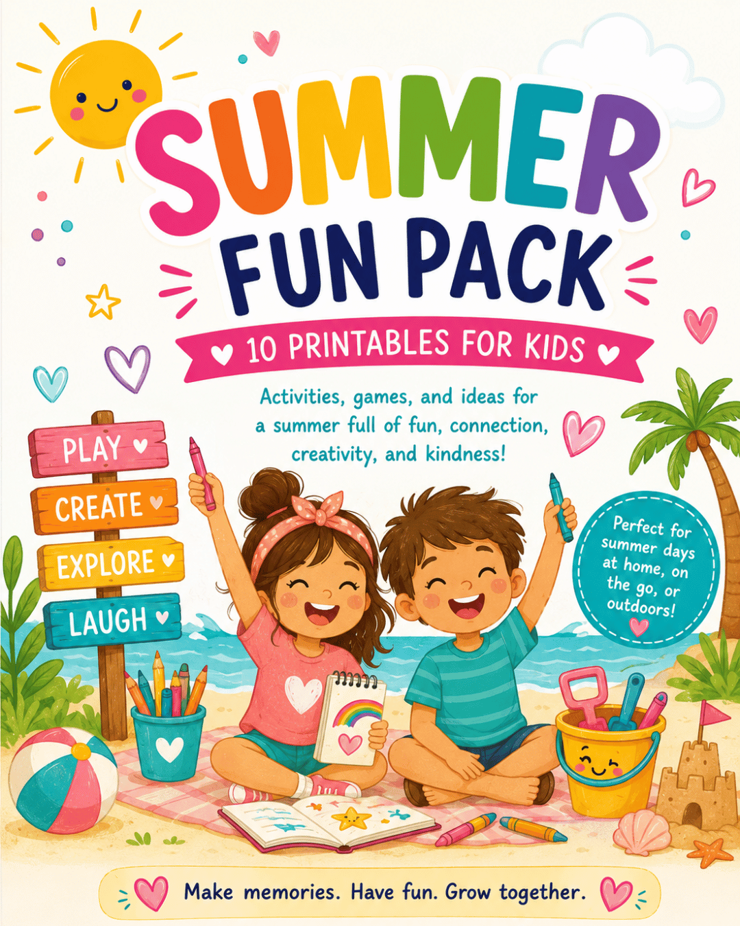 Free Summer Printable Pack for Kids: Activities, Connection, and ...